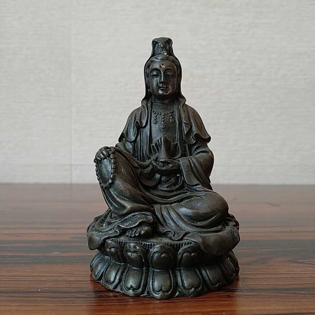 a-915 菩薩像 觀音 仏教美術 中国美術 古美術 真鍮 仏像 古道具 古民具 455g アンティーク 状態は画像 確認してください(仏像)｜売買されたオークション情報、yahooの商品情報 ...