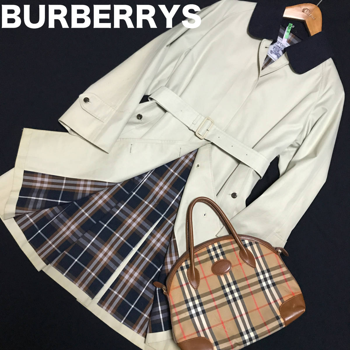Yahoo!オークション - BURBERRY スプリングコート バーバリー コート ...