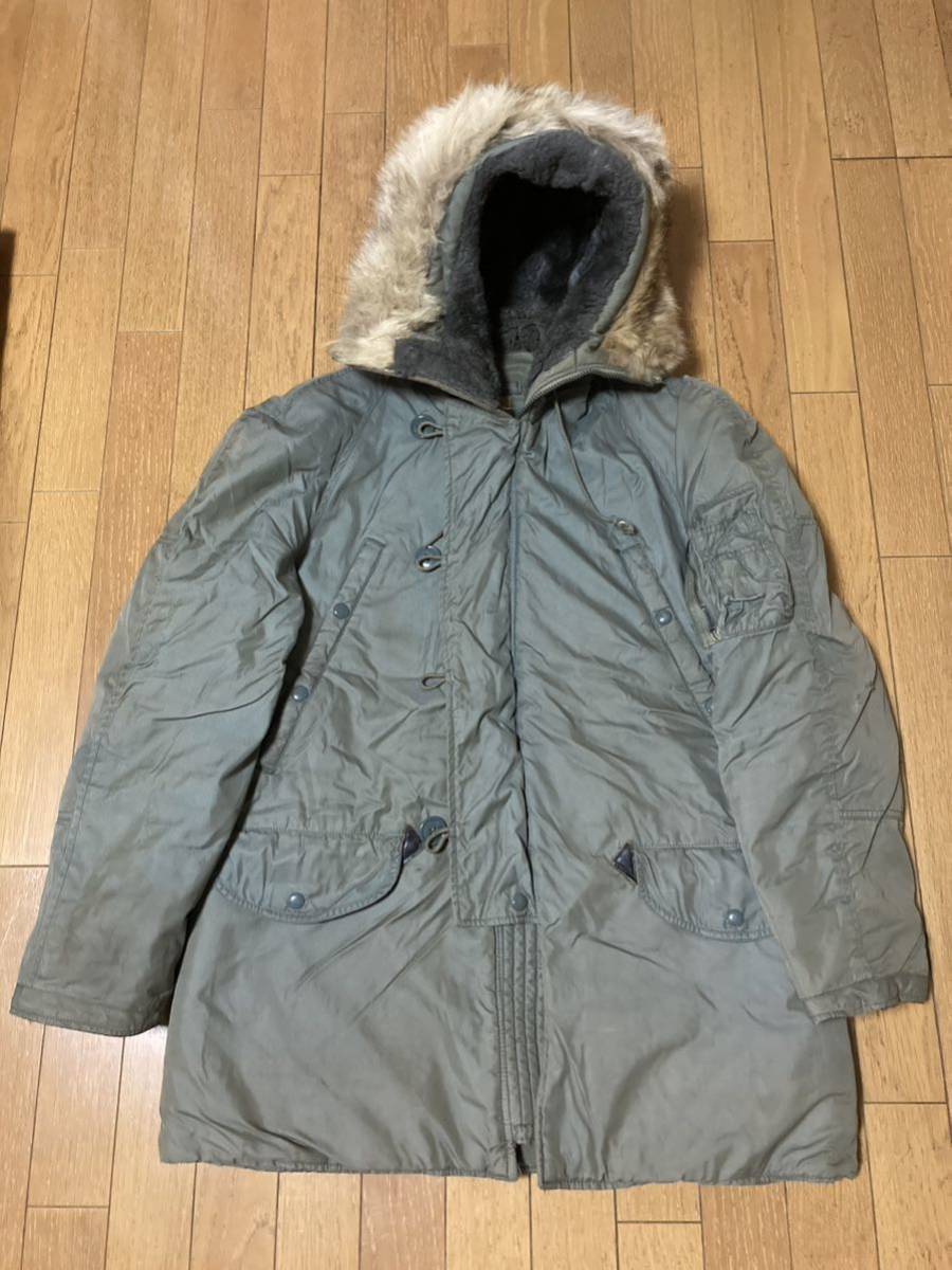 Yahoo!オークション - 60s SKYLINE CLOTHING N-3B フライトジャケット ...