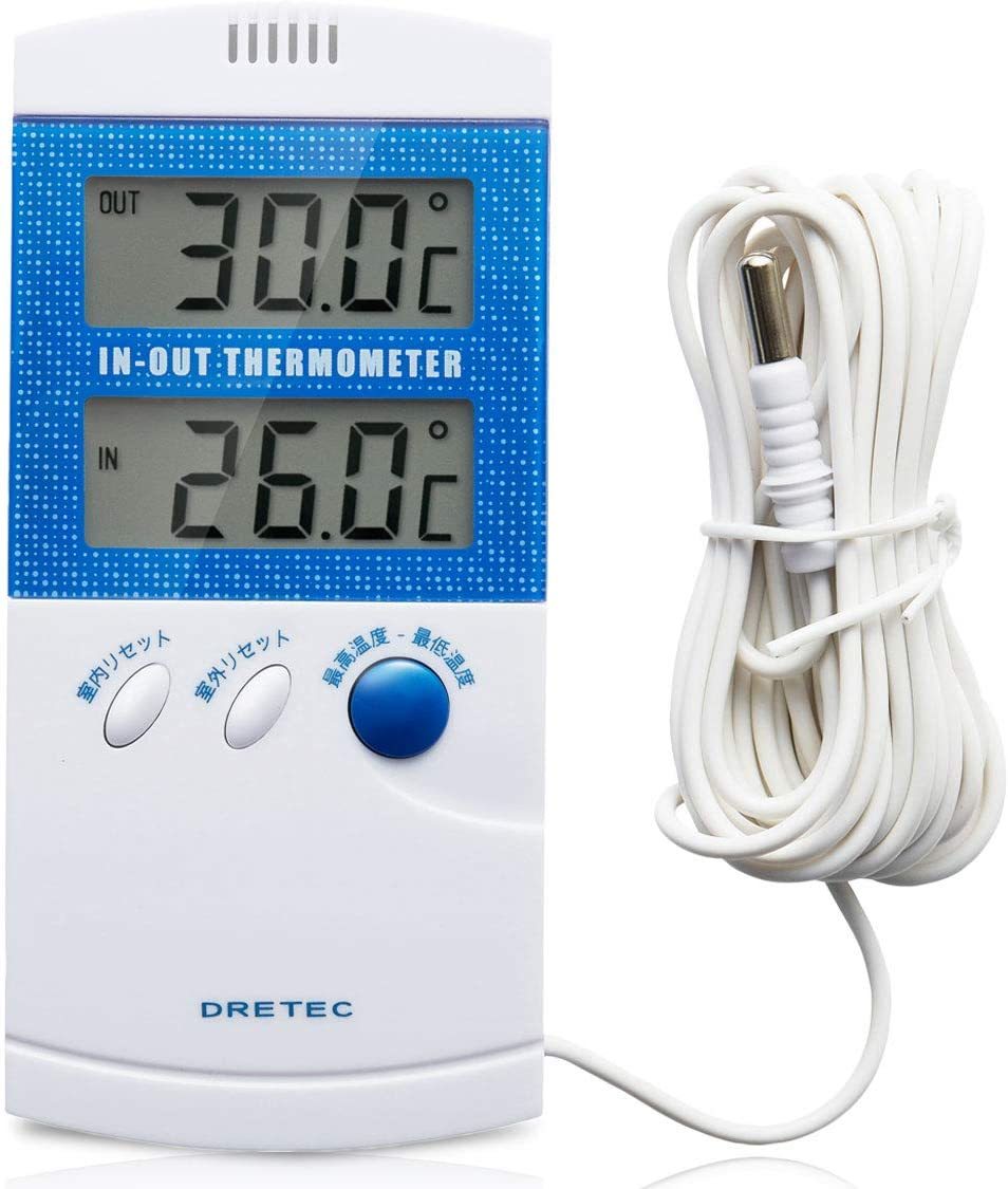 O-209BL dretec ドリテック 温度計 室内 室外 O-209BL ブルー(日産用)｜売買されたオークション情報、yahooの商品情報をアーカイブ公開 - オークファン（aucfan ...