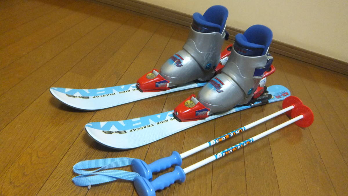 Yahoo!オークション - 即決 送料無料 初めてのスキー 幼児用 78cm ブ...