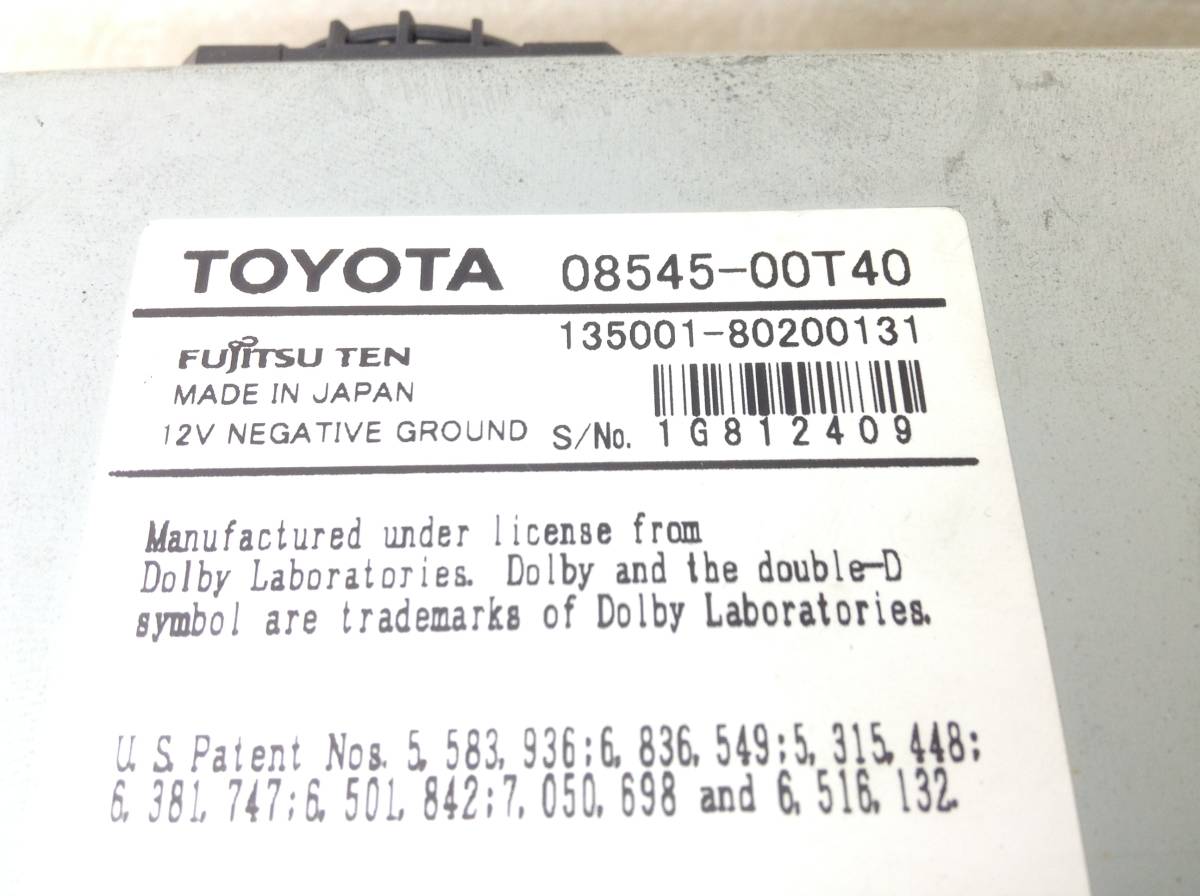 Yahoo!オークション - TOYOTA(トヨタ） NSZT-W60/08545-00T40 フルセグ...