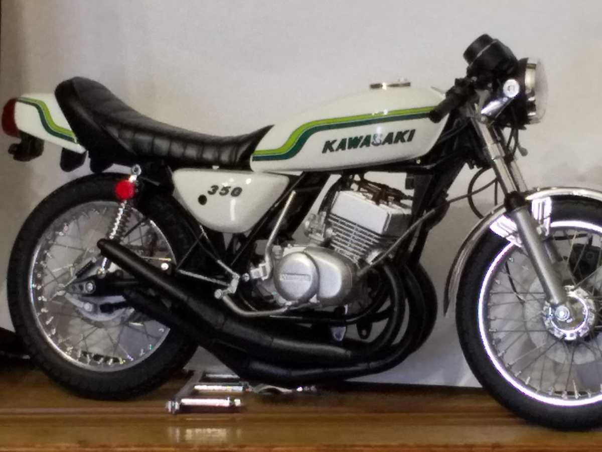 1/12 カスタムパーツ3点 350SSデカール+チャンバー①old school type+タックアンドロールシート カワサキ KH250 KH400 ハセガワ 長谷川(カワサキ)｜売買され ...