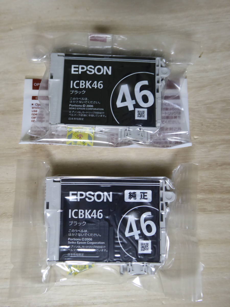 Yahoo!オークション - [m9740y i] (送料無料) Epson 純正インク ICBK46...