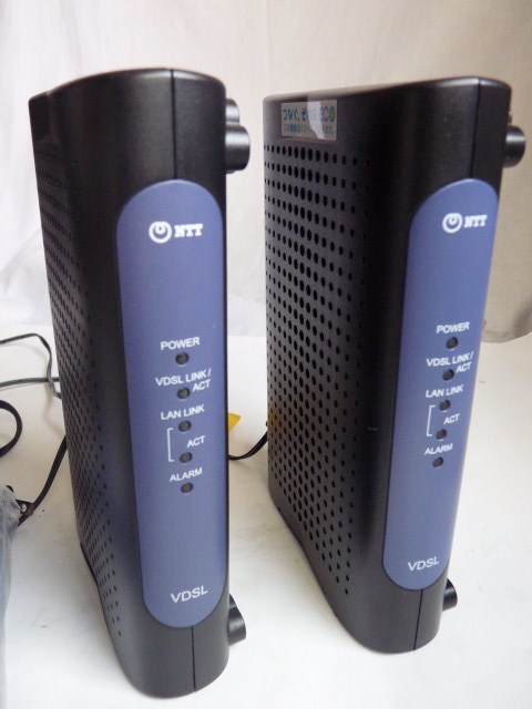 Yahoo!オークション - NTT 東日本 VH-100 ＜4＞E＜S＞VDSLモデム 2こ 2...