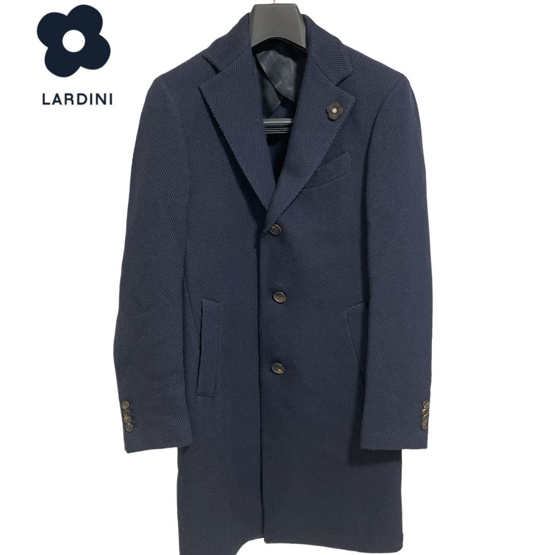 Yahoo!オークション - 美品 ラルディーニ LARDINI ウール ネイビー チ...