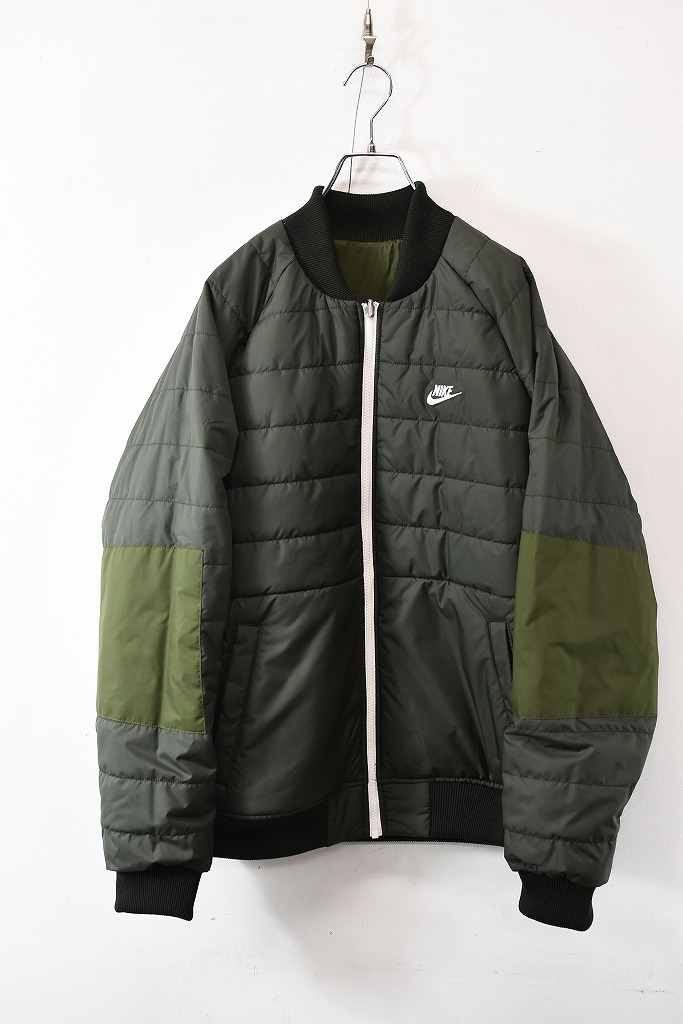 Yahoo!オークション - 8376 NIKE ナイキ MA1 ボンバー リバーシブル 中...