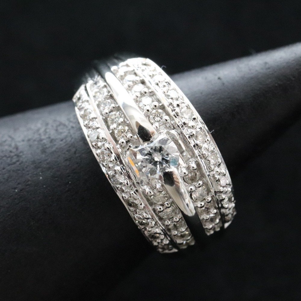 Pt900 リング ダイヤメレ 0.7ct ホワイトゴールド 13号 総重量約12.44g 仕上げ済 アクセサリー 袋付き(プラチナ台)｜売買されたオークション情報、yahooの商品情報を ...