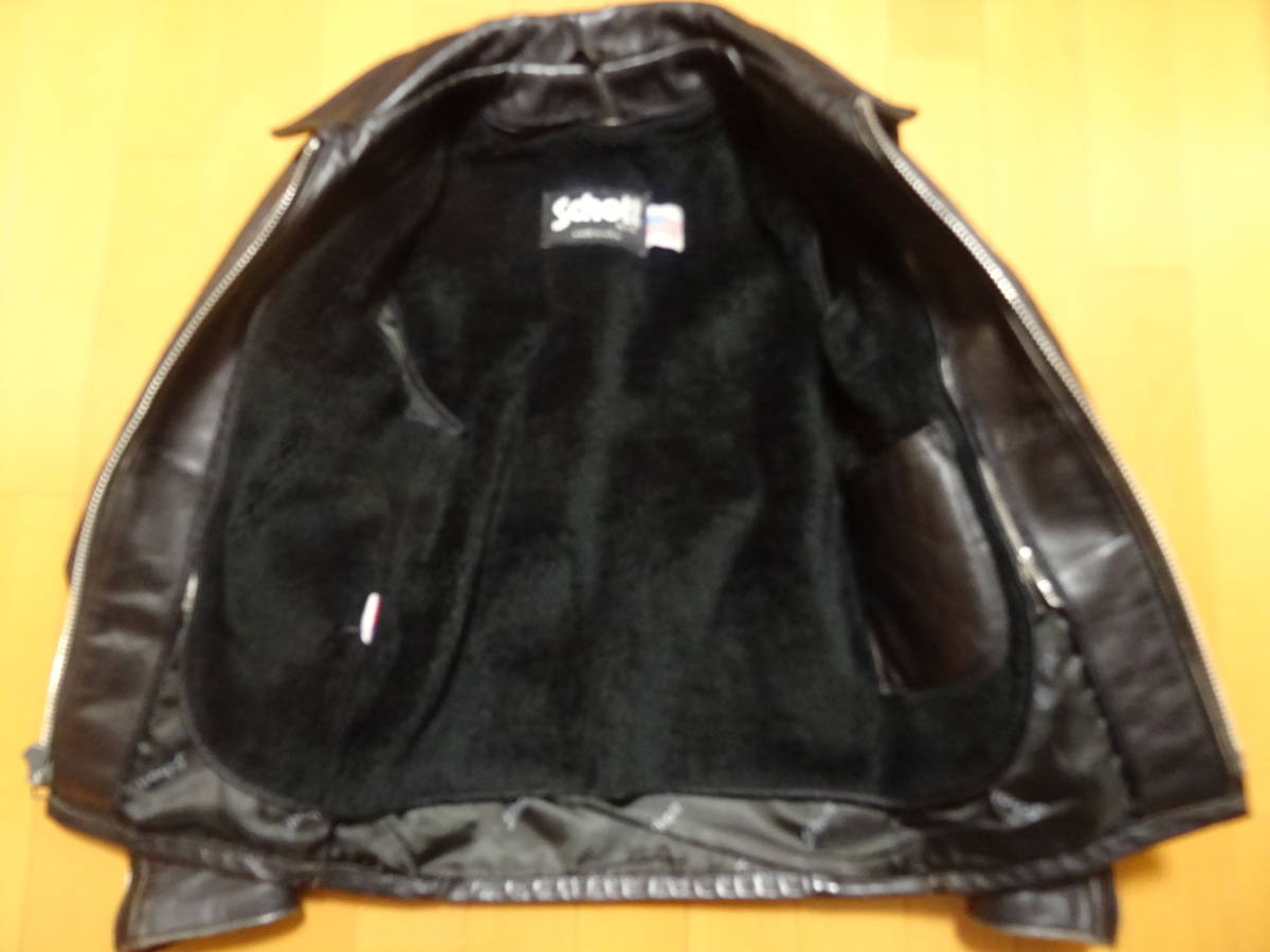 美品 最高のエイジング サイズ32ショットSCHOTT襟付きシングル 美品 最高のエイジング サイズ32ショットSCHOTT襟付きシングル