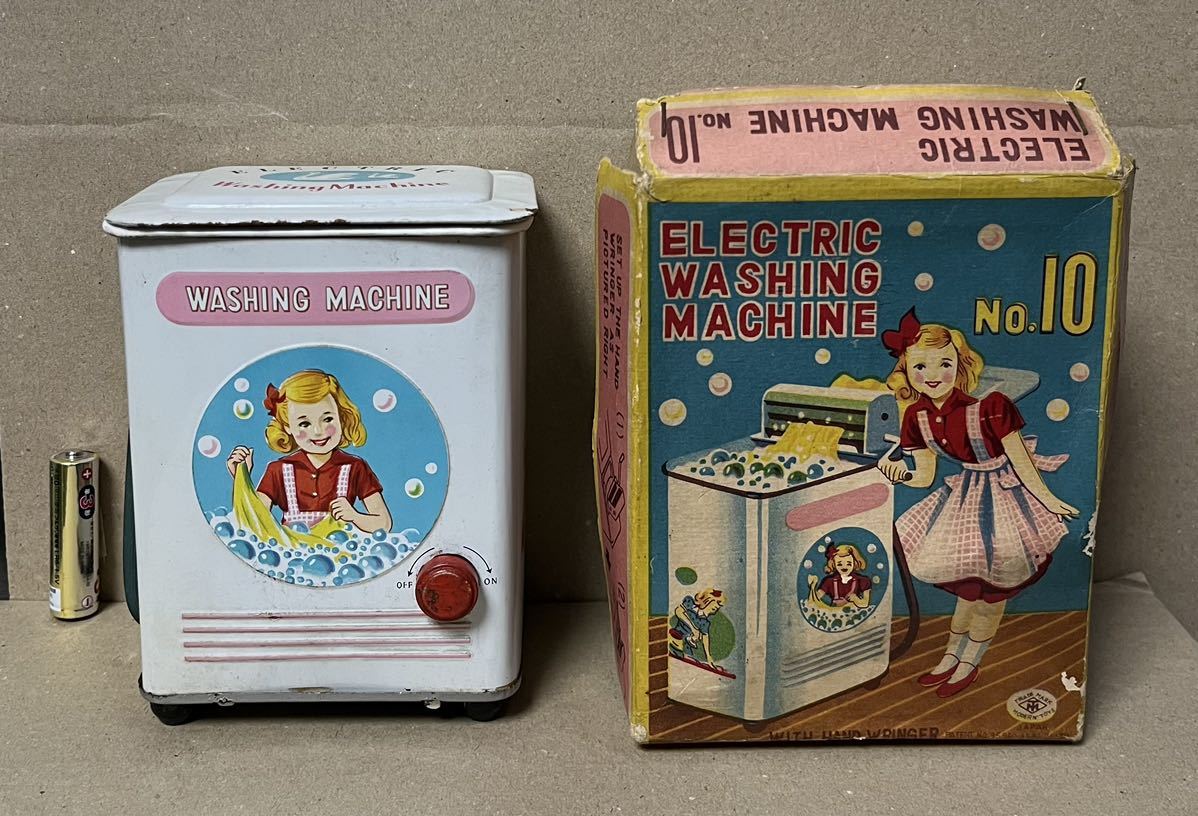 動きます ブリキ 洗濯機 1950〜60年代 エレクトリック ウォッシングマシーン 増田屋 マスダヤ 昭和当時物 箱付き(ブリキ)｜売買されたオークション情報、yahooの商品情報をアーカイブ ...