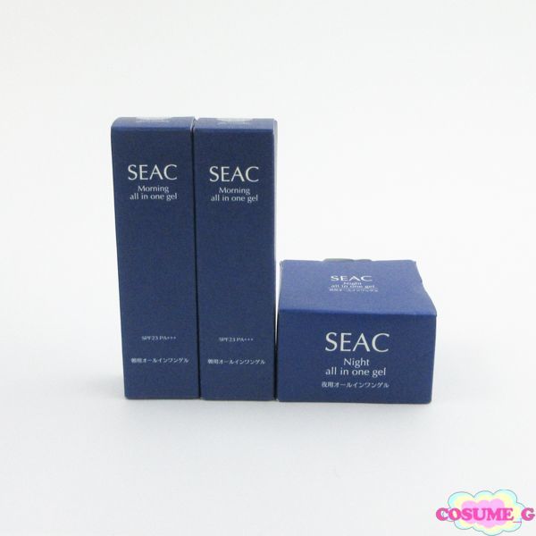 Yahoo!オークション - SEAC シーク 朝用 夜用 オールインワンゲル 25g ...