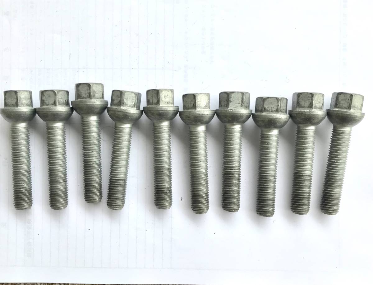 代購代標第一品牌－樂淘letao－輸入車 ラグボルト VW アウディ M12 P1.5 55mm ラウンドタイプ 10本 中古