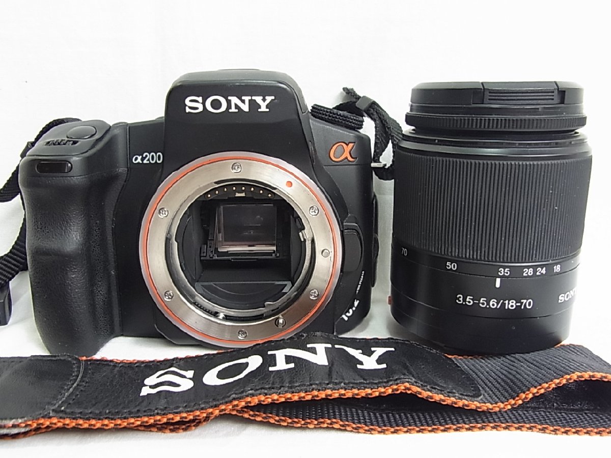 Yahoo!オークション - ソニ＝SONYアルファ200ミラ＝レス レンズDT3.5～...