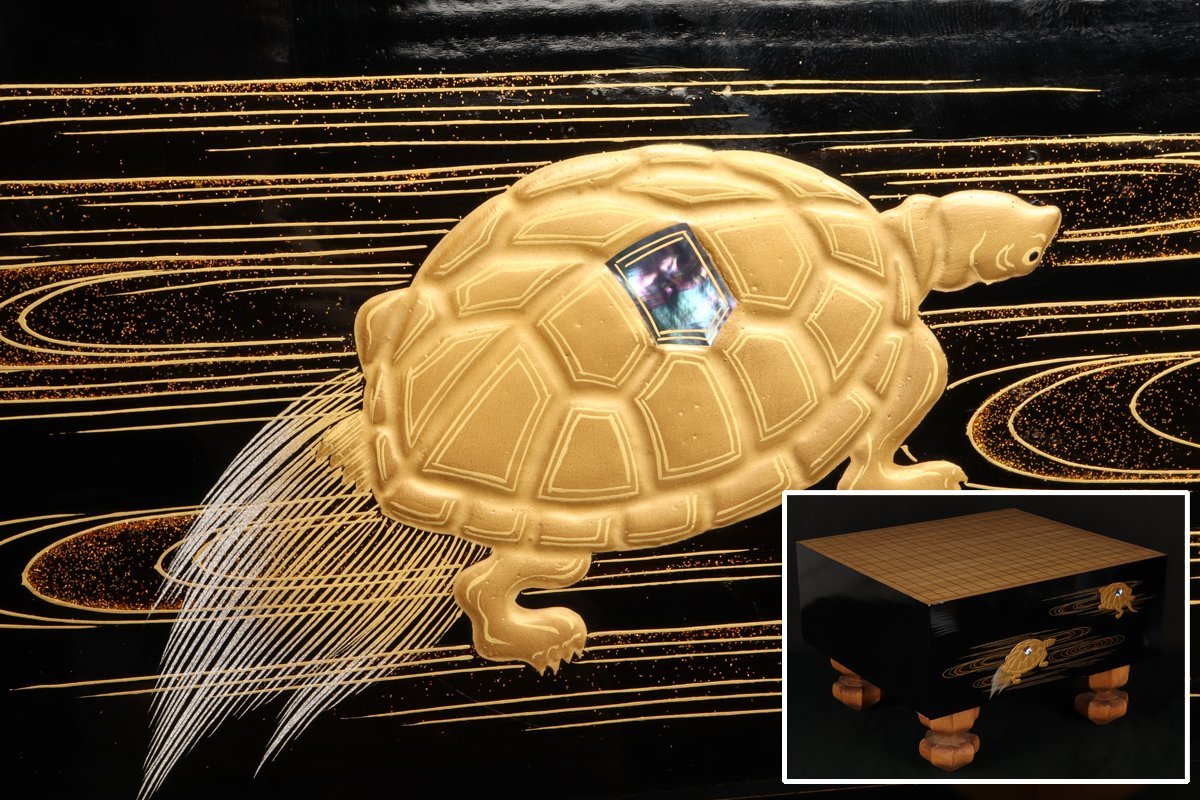 URA 極上/輪島塗金蒔絵流線玄武図足付19路碁盤/厚み17.4cm/約15.8kg/3-s9-24 検 骨董/囲碁/将棋/碁笥/娯楽/趣味/碁石(囲碁)｜売買されたオークション情報 ...