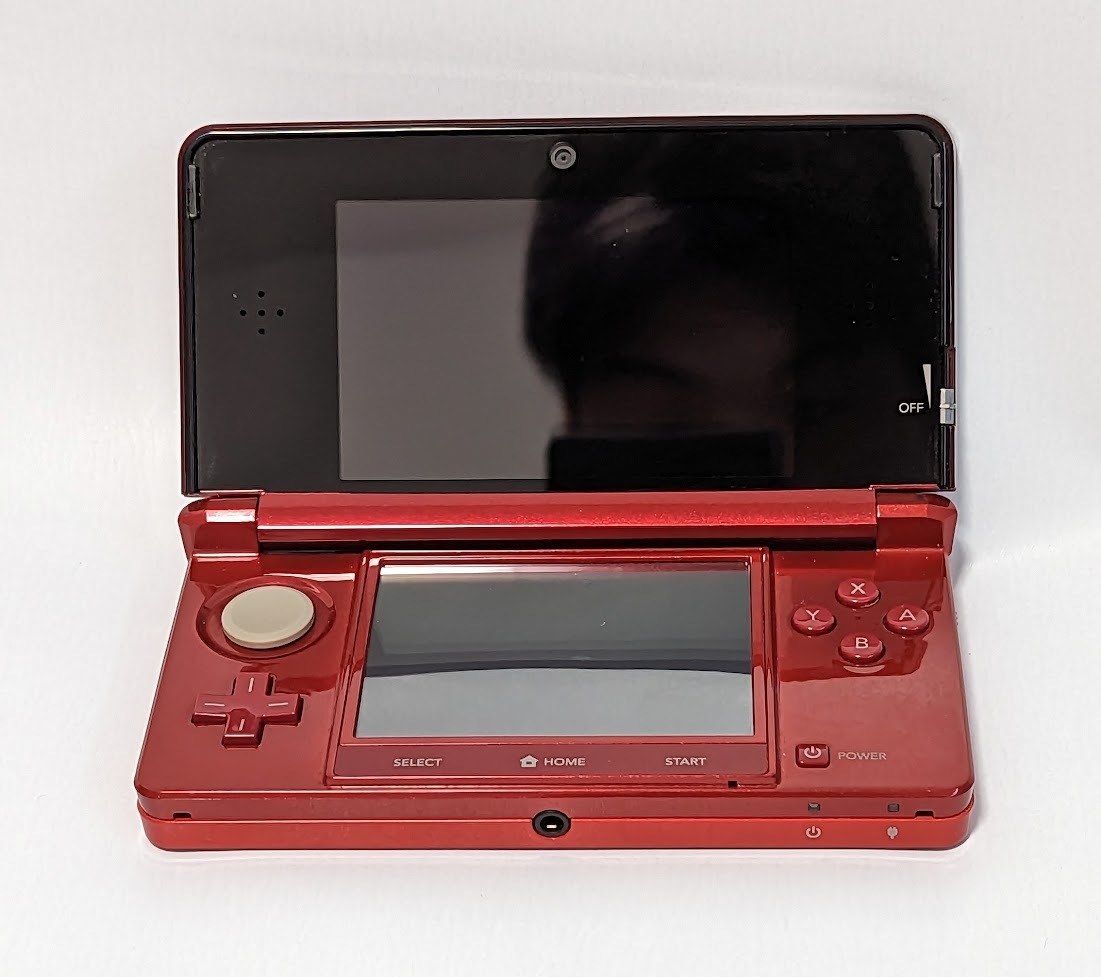 代購代標第一品牌－樂淘letao－【動作確認済み、美品！】NINTENDO 任天堂 ニンテンドー3DS メタリックレッド！