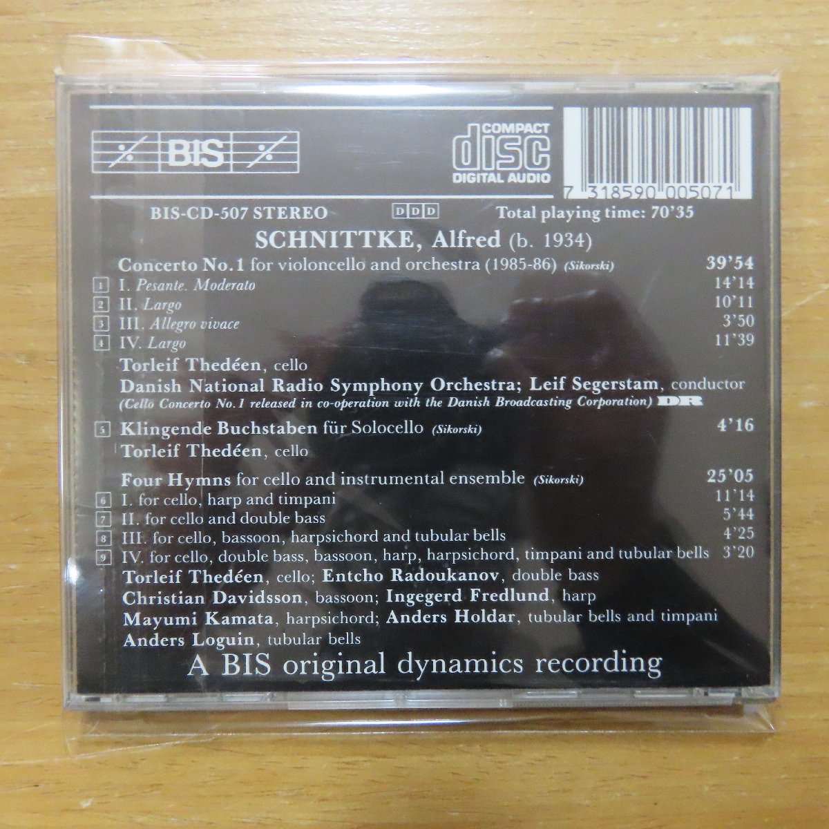 Yahoo!オークション - 41038728 【CD/BIS】THEDEEN / SCHNITTKE CELLO ...