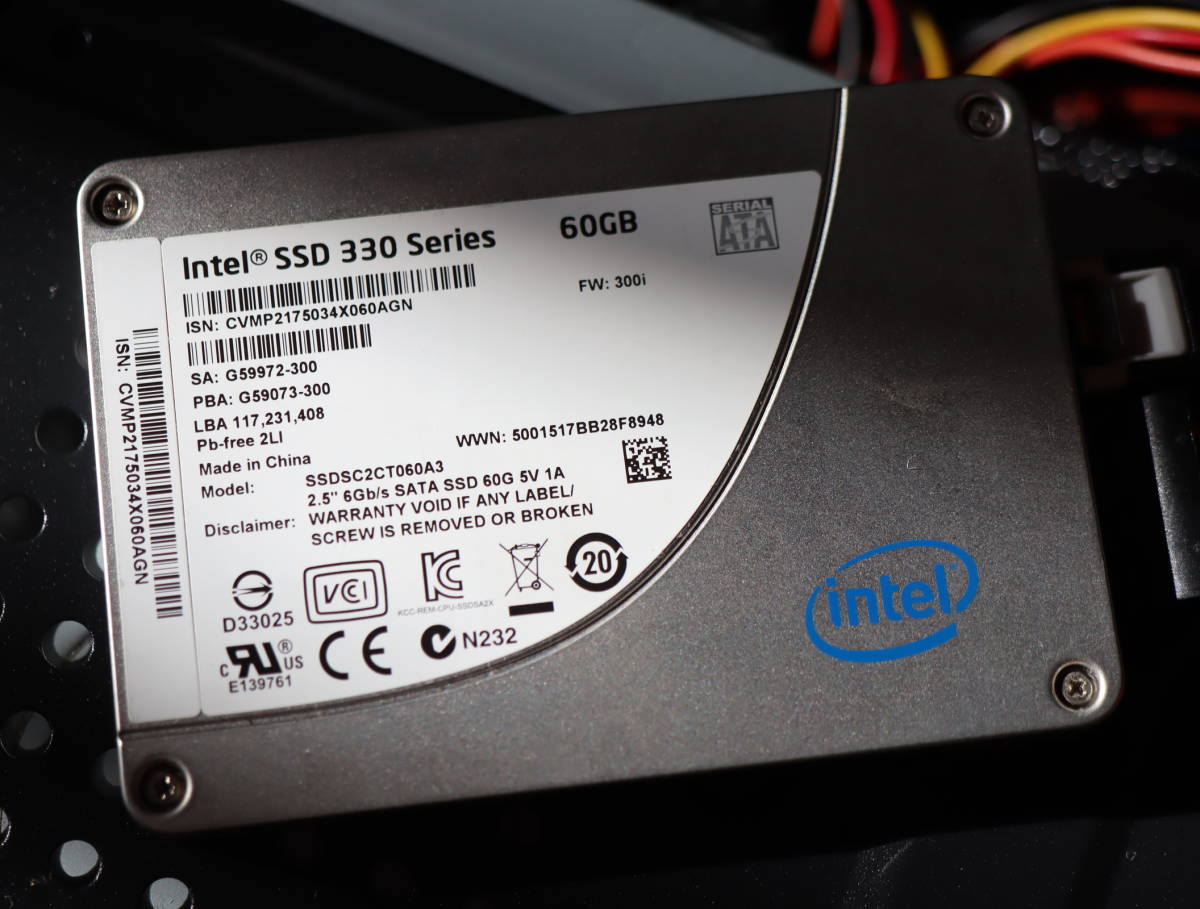 Yahoo!オークション - Intel SSD 330 Series 60GB SSDSC2CT060A3 2.5”...