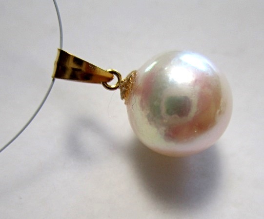 Yahoo!オークション - 【 M 】14KGF あこや真珠ペンダントトップ