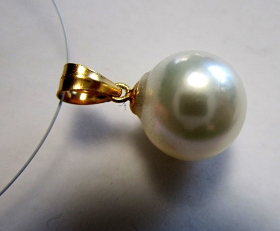 Yahoo!オークション - 【 M 】14KGF アコヤ真珠ペンダントトップ②