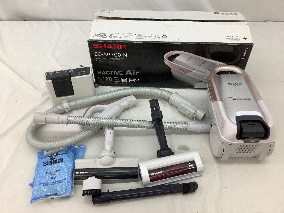SHARP コードレス紙パック式掃除機/プレミアムパッケージモデル EC-AP700-N 通電確認済 2019年製 品 ACB(コードレスタイプ)｜売買されたオークション情報、yahooの商品 ...