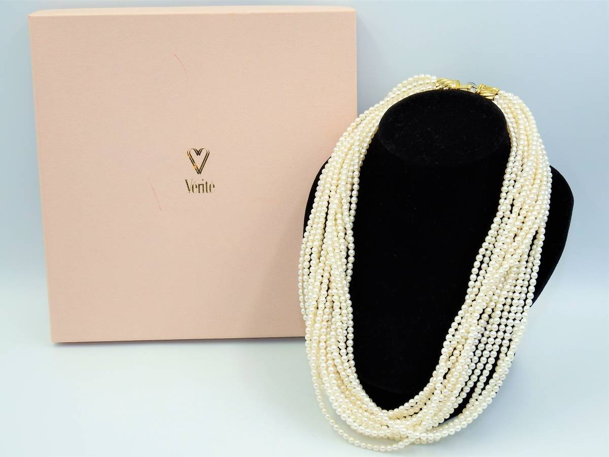 Yahoo!オークション - VERITE/ベリテ/パール/本真珠/ホワイト/白/ネッ...