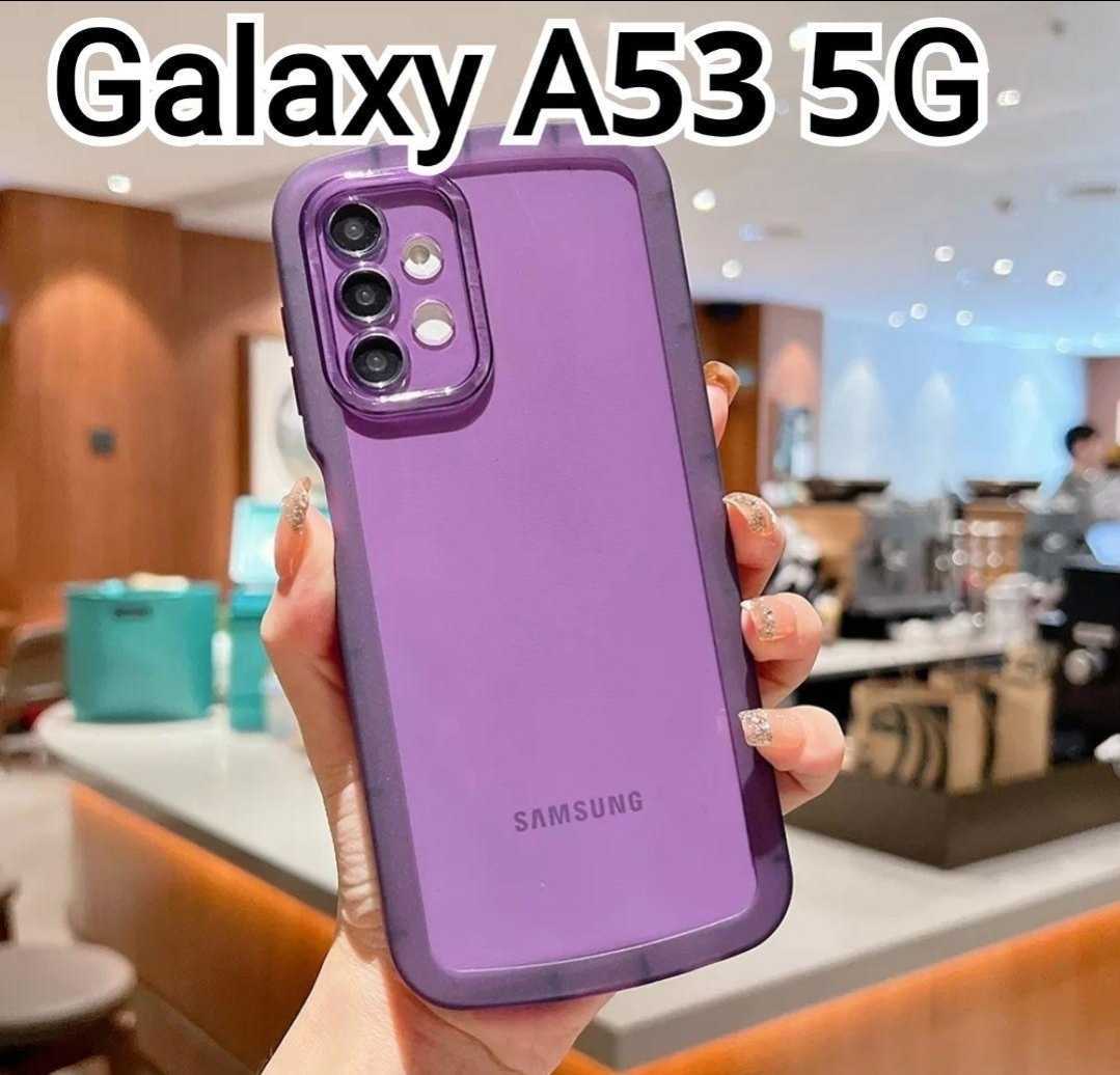 Yahoo!オークション - Galaxy A53 ケース パープル クリアケース