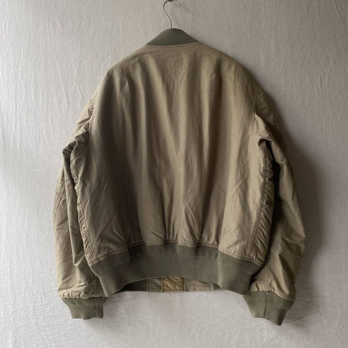 Yahoo!オークション - 90s Polo Ralph Lauren MA-1 / M コットン ナイ...