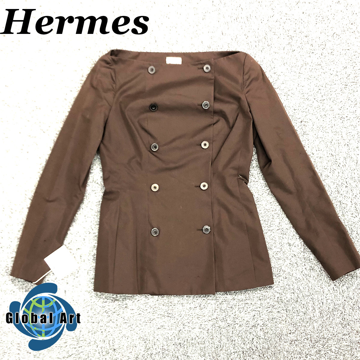 Yahoo!オークション - D01387【未使用保管品】Herms エルメス/ジャケ...