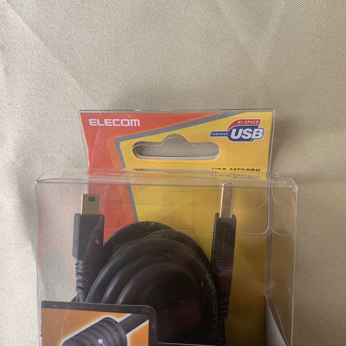 代購代標第一品牌－樂淘letao－エレコム USBケーブル 【miniB】 USB2.0 (USB A オス to miniB オス) フェライトコア付 5m ブラック U2C-MF5