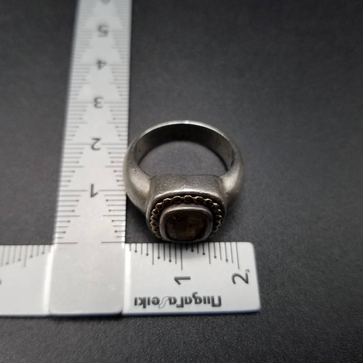 Yahoo!オークション - オレンジストーン 925シルバー K14 ドット 米国 ...