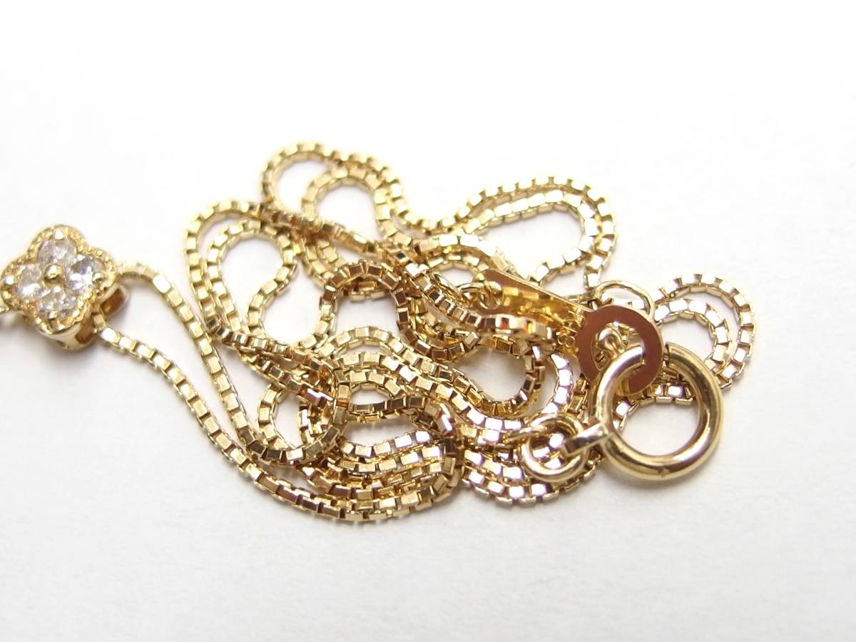 Yahoo!オークション - K18 D0.30ct 40cm ダイヤモンド ネックレス /R4047