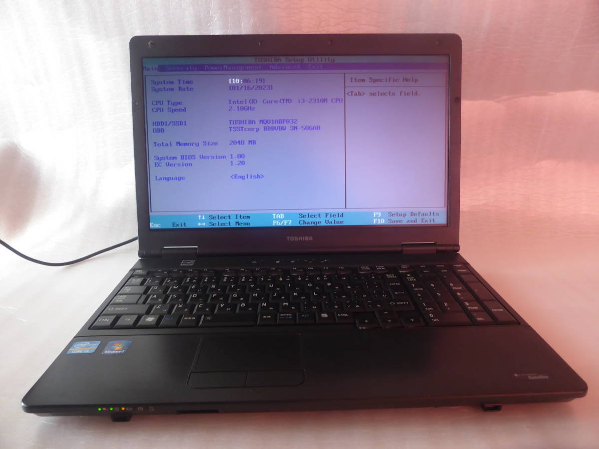 Yahoo!オークション - Satellite B551/C[PB551CFBNR5A51] ジャンク品 B...