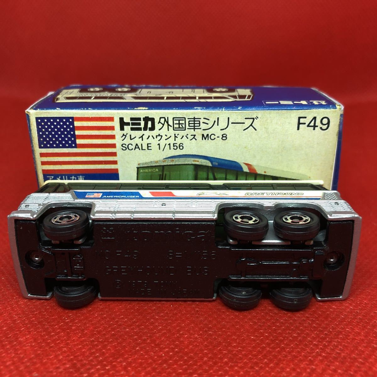 Yahoo!オークション - トミカ 日本製 青箱 F49 グレイハウンドバス MC-...