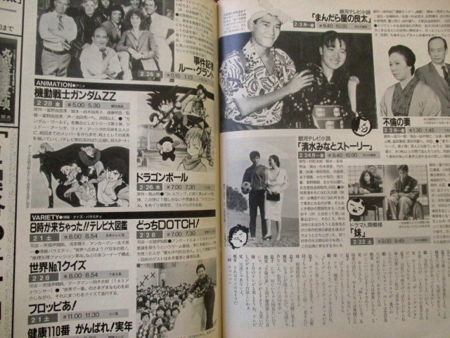 ザ テレビジョン1986no5岡田有希子高井麻巳子岩井由紀子堀ちえみ南野陽子タモリ本田美奈子山本陽子沢田研二松岡一美中山美穂すまけいその他|売買されたオークション情報、yahooの商品