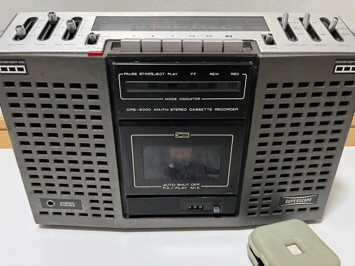 当時物 MIYAKO AUDIO 宮古オーディオ marantz マランツ SUPERSCOPE CRS-2000 FM/AMラジオカセットレコーダ ジャンク 通電確認済(ラジカセ)｜売買され ...