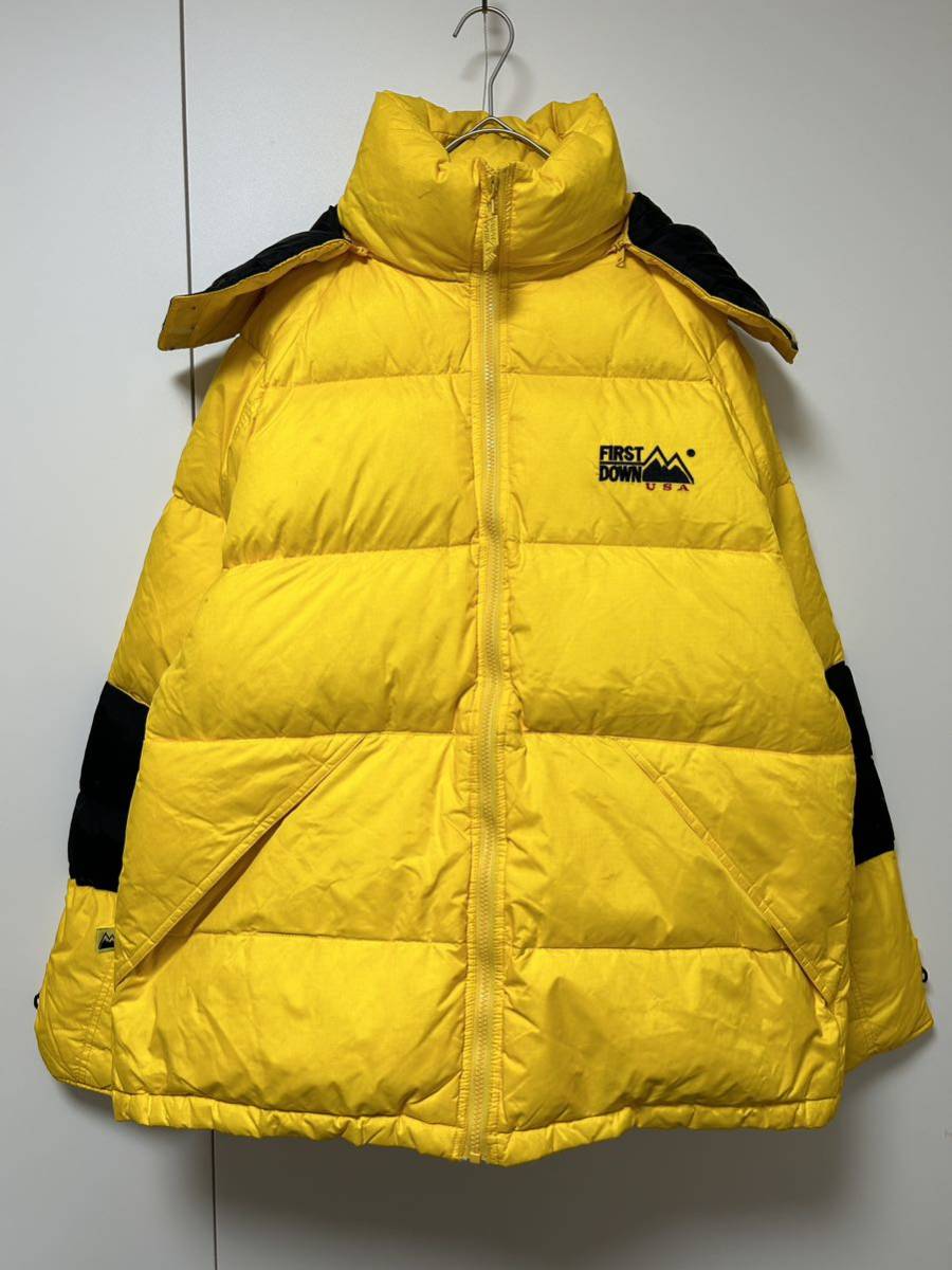 Yahoo!オークション - c324 FIRST DOWN ファーストダウン ダウンジャケ...