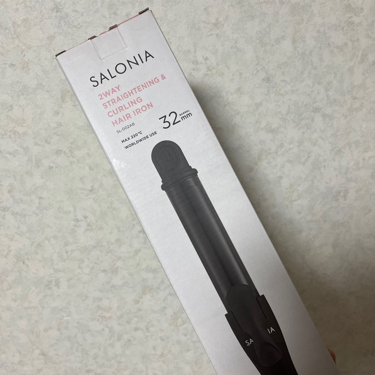 SALONIA 2WAY ストレート＆カールヘアアイロン 32mm SL-002AB （オールブラック）｜PayPayフリマ