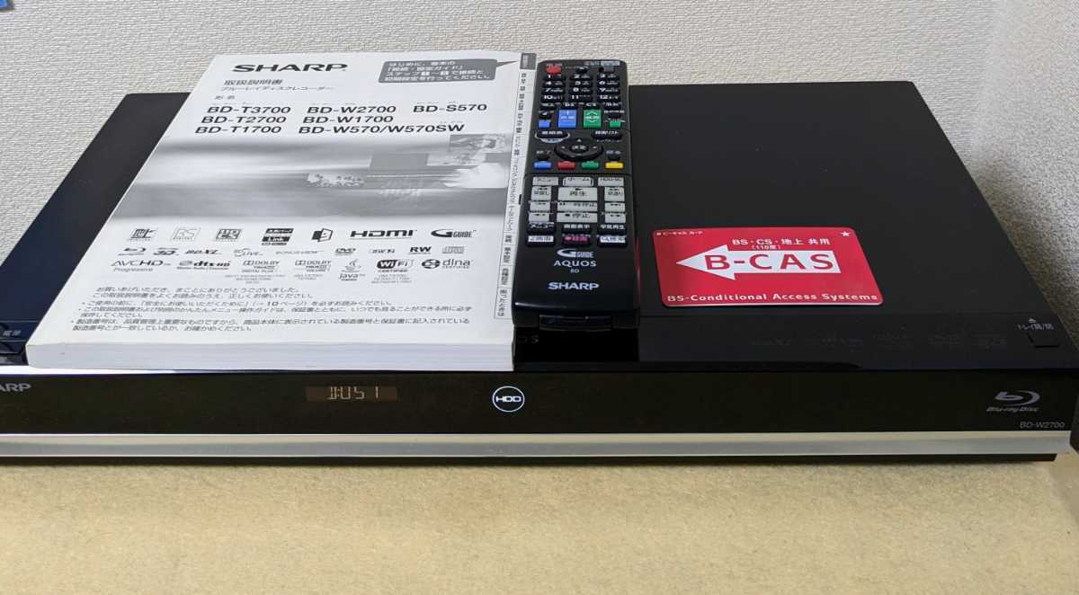 Yahoo!オークション - bd-w2700 シャープ ブルーレイレコーダー