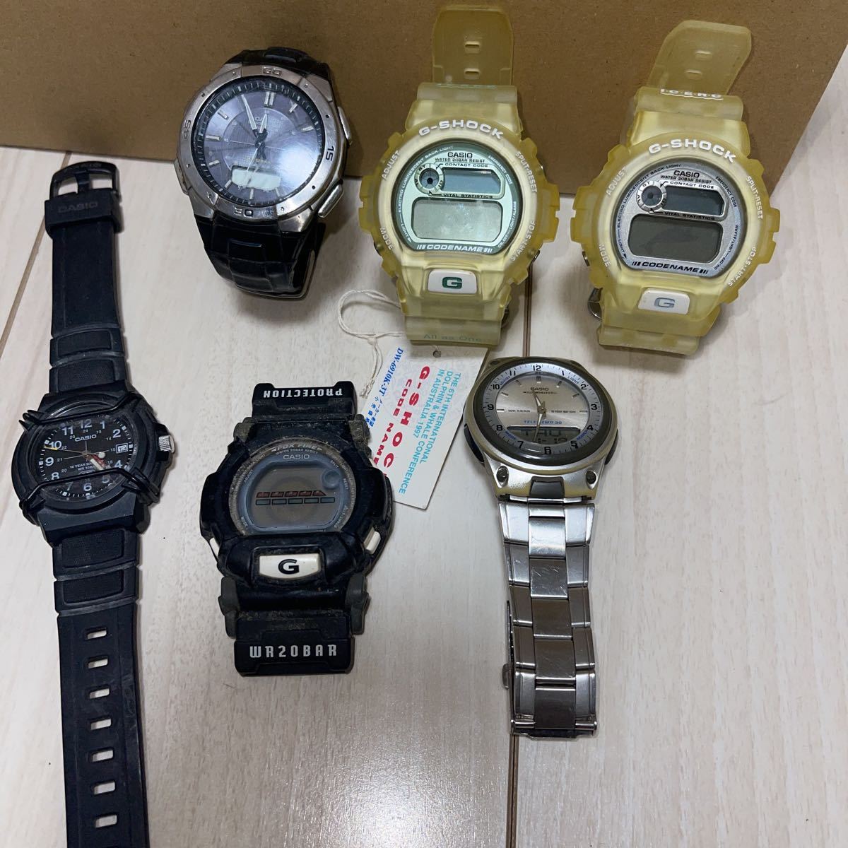 おまとめ 動作未確認 Casio カシオ G Shock Gショックdw 6910k 3t Dw 002 Aw 80 Wva 470 Hda