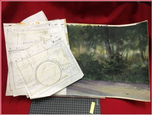 Yahoo!オークション - A088『直筆画 背景1枚/原図5枚/コピー2枚/計7枚...