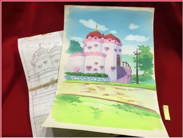 Yahoo!オークション - A136『直筆 背景1枚 原図1枚/コピー1枚/計3枚』...