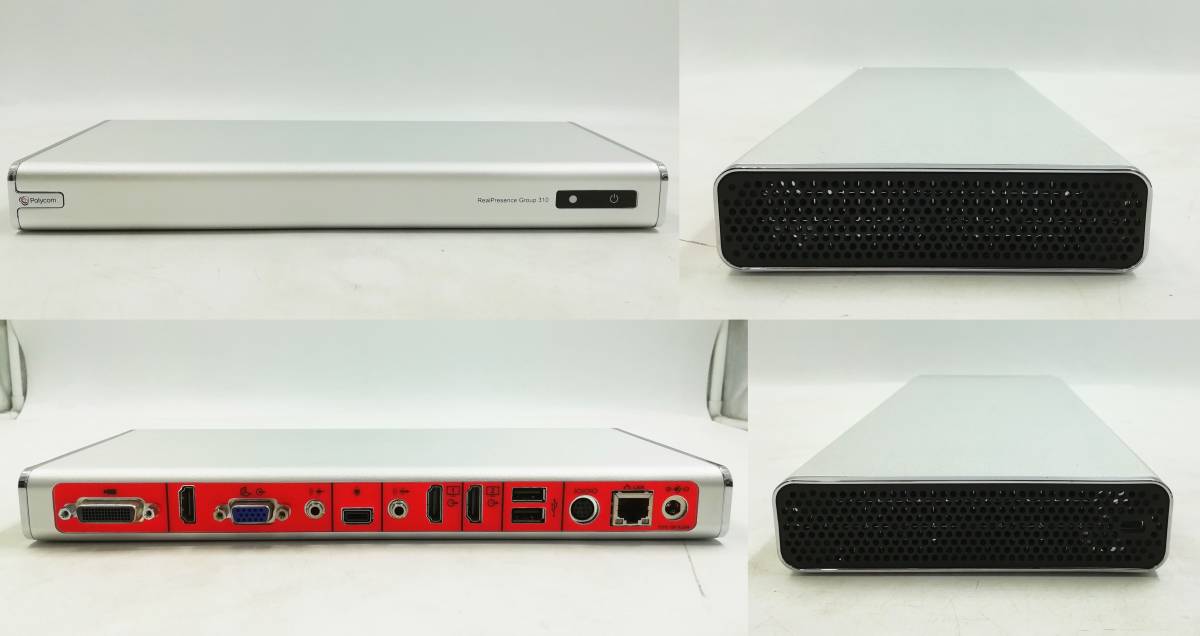 動作テスト済 POLYCOM ポリコム テレビ会議システム RealPresence Group 310 ACアダプタ リモコン付き 1週間 ...