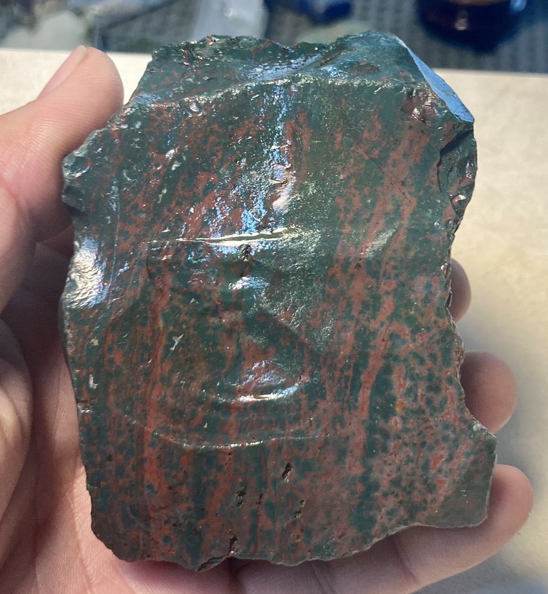 Yahoo!オークション - ブラジル産天然ブラッドストーン原石333g