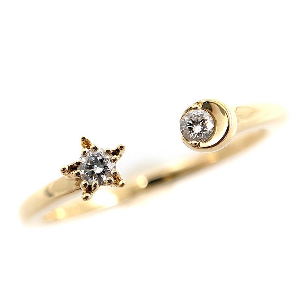 Yahoo!オークション - スタージュエリー 2P・フォークリング/ダイヤモ...