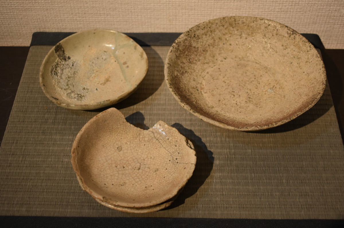 Yahoo!オークション - 【GE】E648【コレクター所蔵品】時代 古瀬戸他皿...