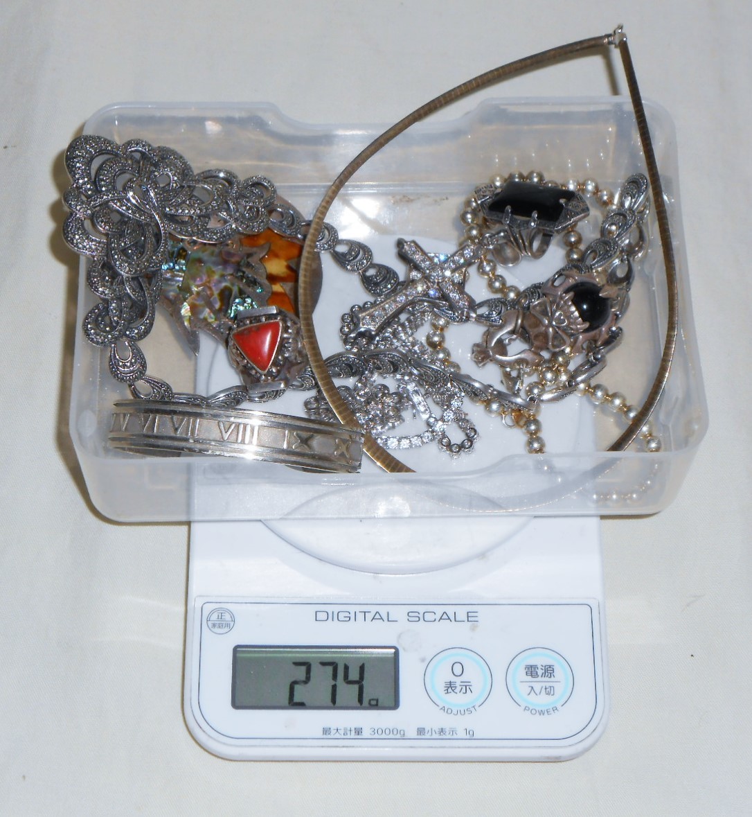 Yahoo!オークション - 銀製 アクセサリー 10点 総重量約274g ネックレ...