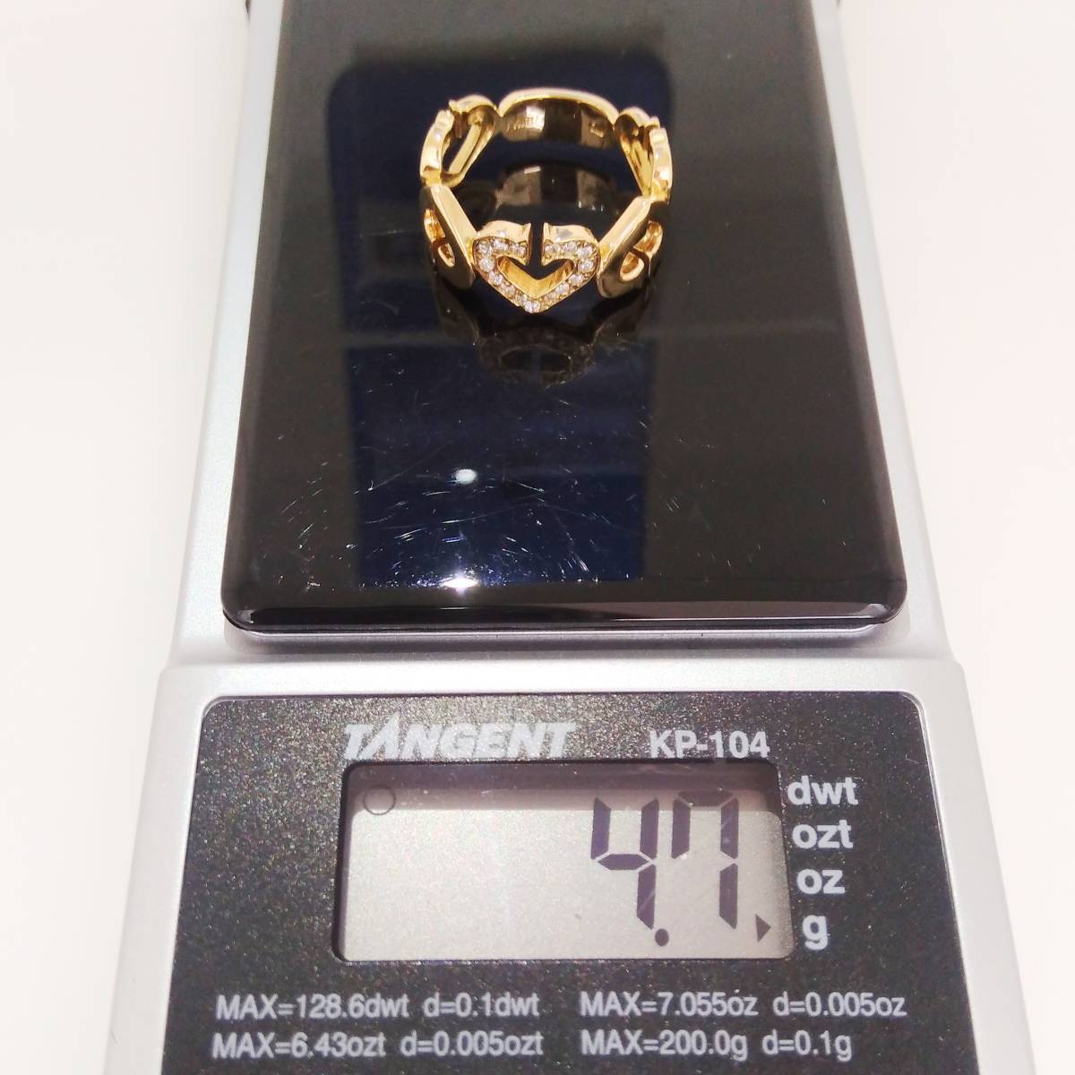 Yahoo!オークション - K18 #11.5 D0.11ct 4.7g 指輪 リング イエローゴ...