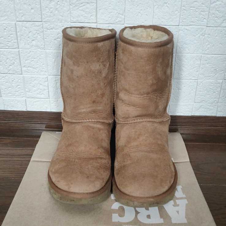 Yahoo!オークション - UGG ムートンブーツ アグ 24センチ w7 ベージュ