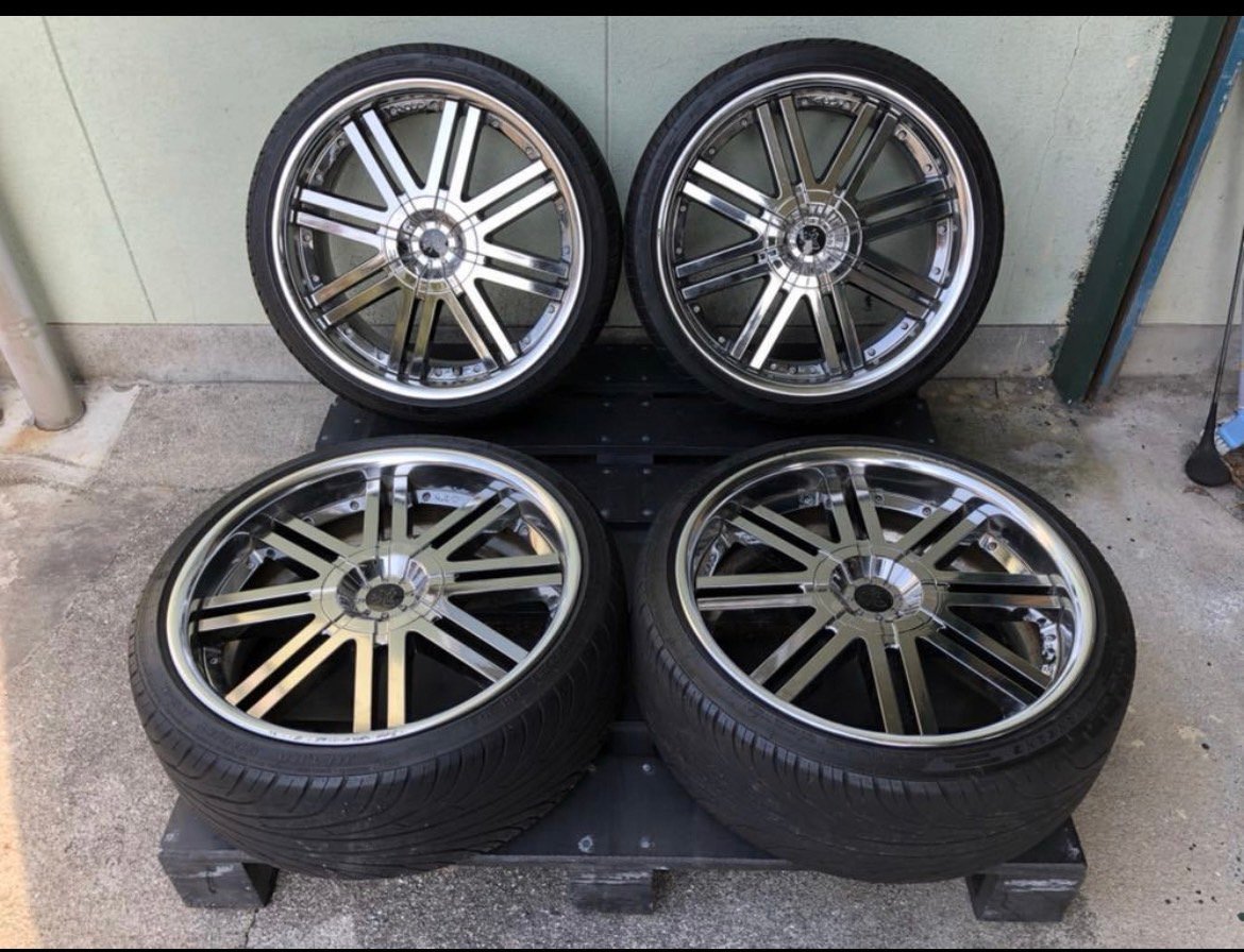 Yahoo!オークション - 社外品 魂 215/35R18 7.5J+24 4穴 PCD100 114.3 ...