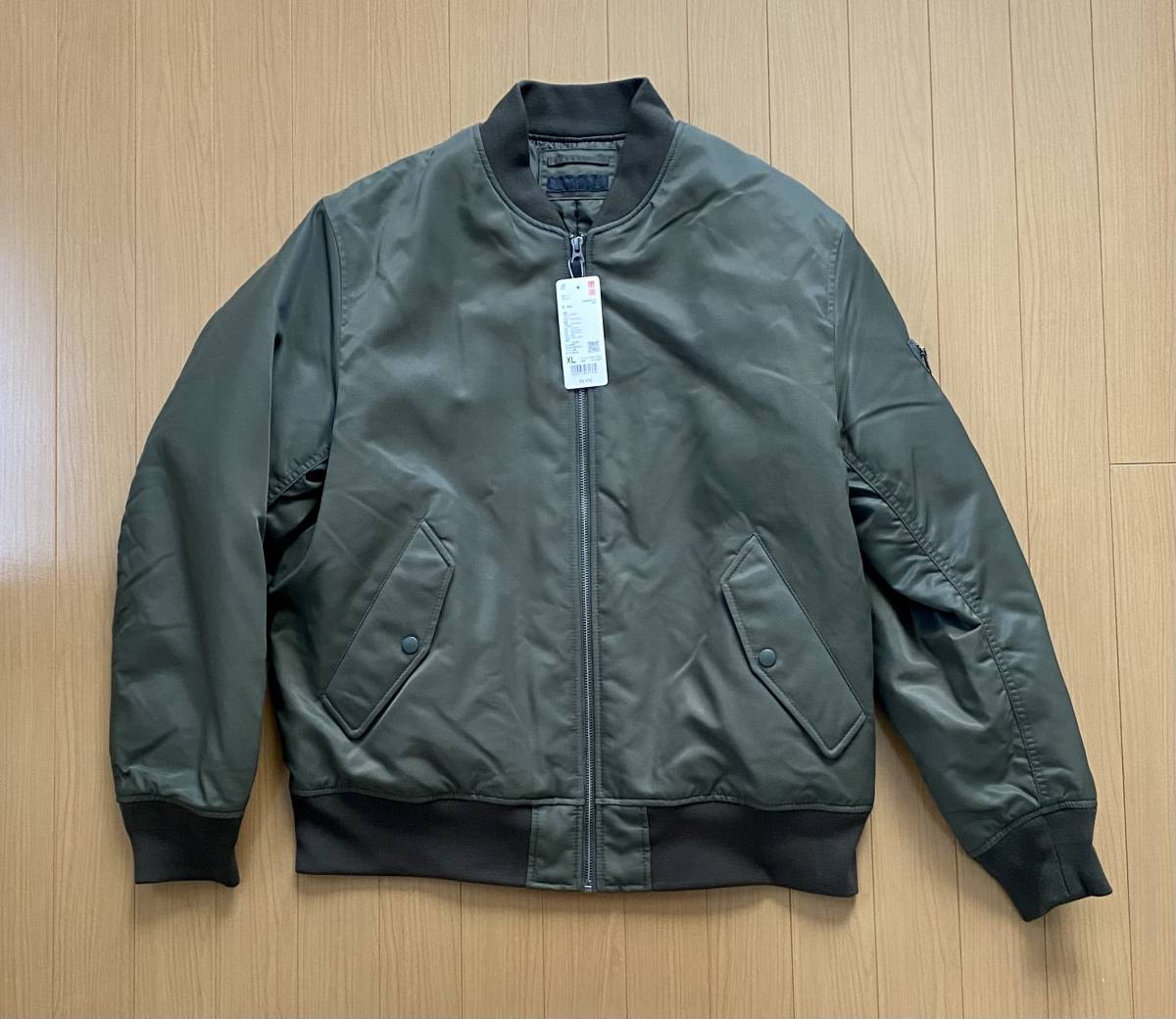 Yahoo!オークション - 【UNIQLO】ユニクロ MA-1ジャケット オリーブ